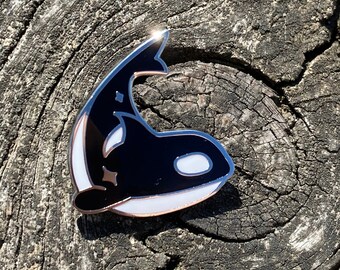 Orca Enamel Pin - Etsy