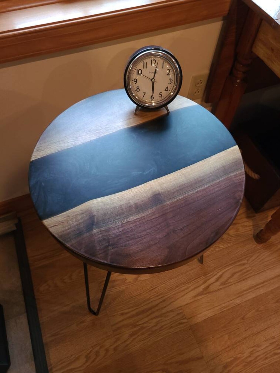 Live Edge Round River Table by AppaWoodCo. 18 Round | Etsy