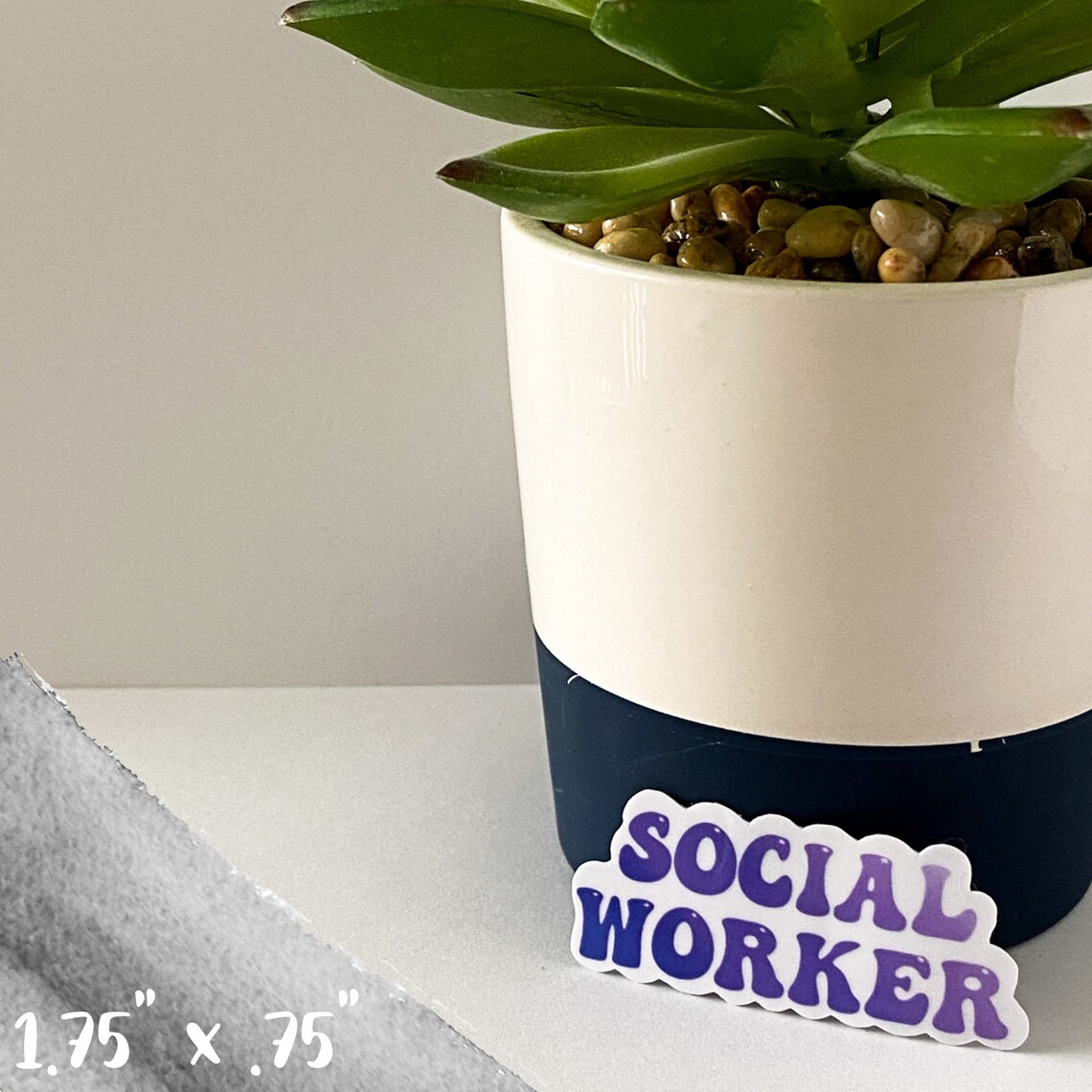 Social Worker Purple Sticker, Social Work Sticker, Laptop Sticker ...