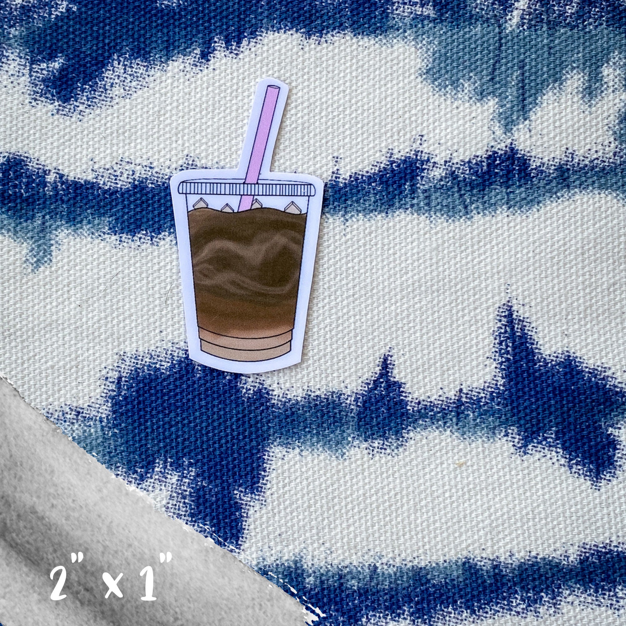 Iced Coffee Sticker, Iced Coffee Lover, Cold Brew Sticker, Ice Coffee ...