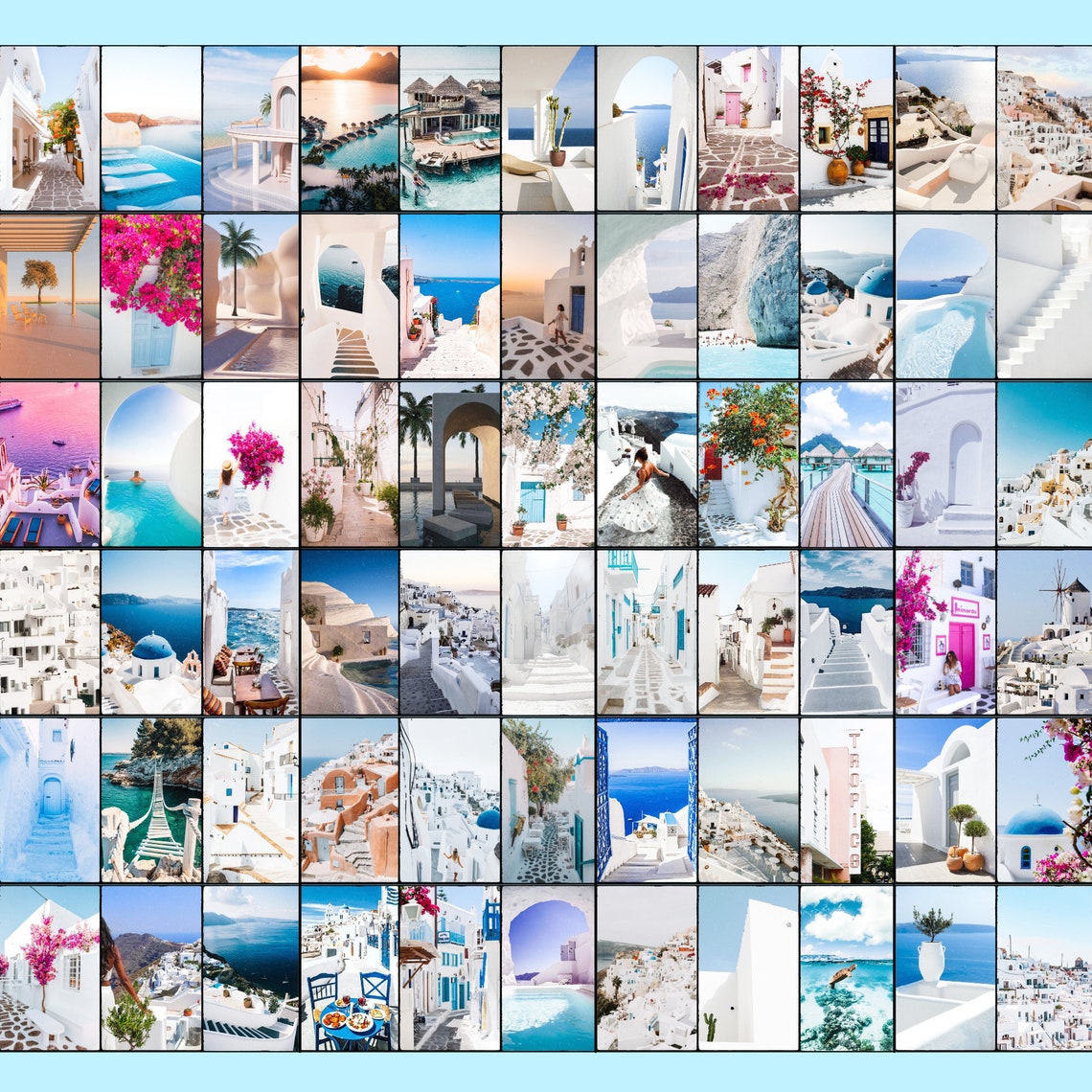 Sommer Reisen Foto Wand Collage Kit, Sommer Ästhetik, Griechenland ...