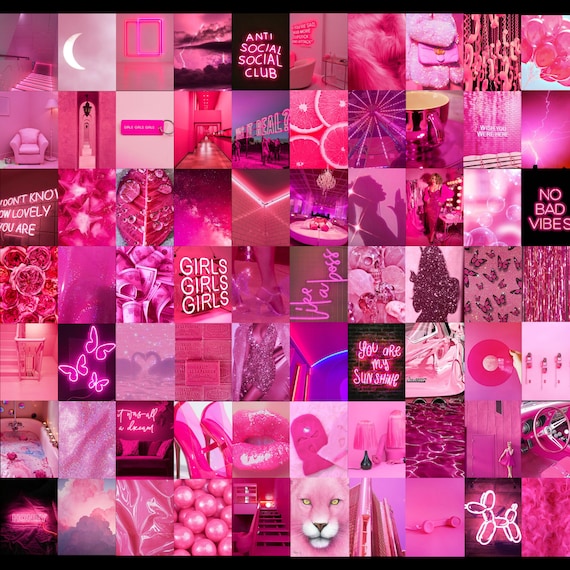 Pink Girly Stuff Collage