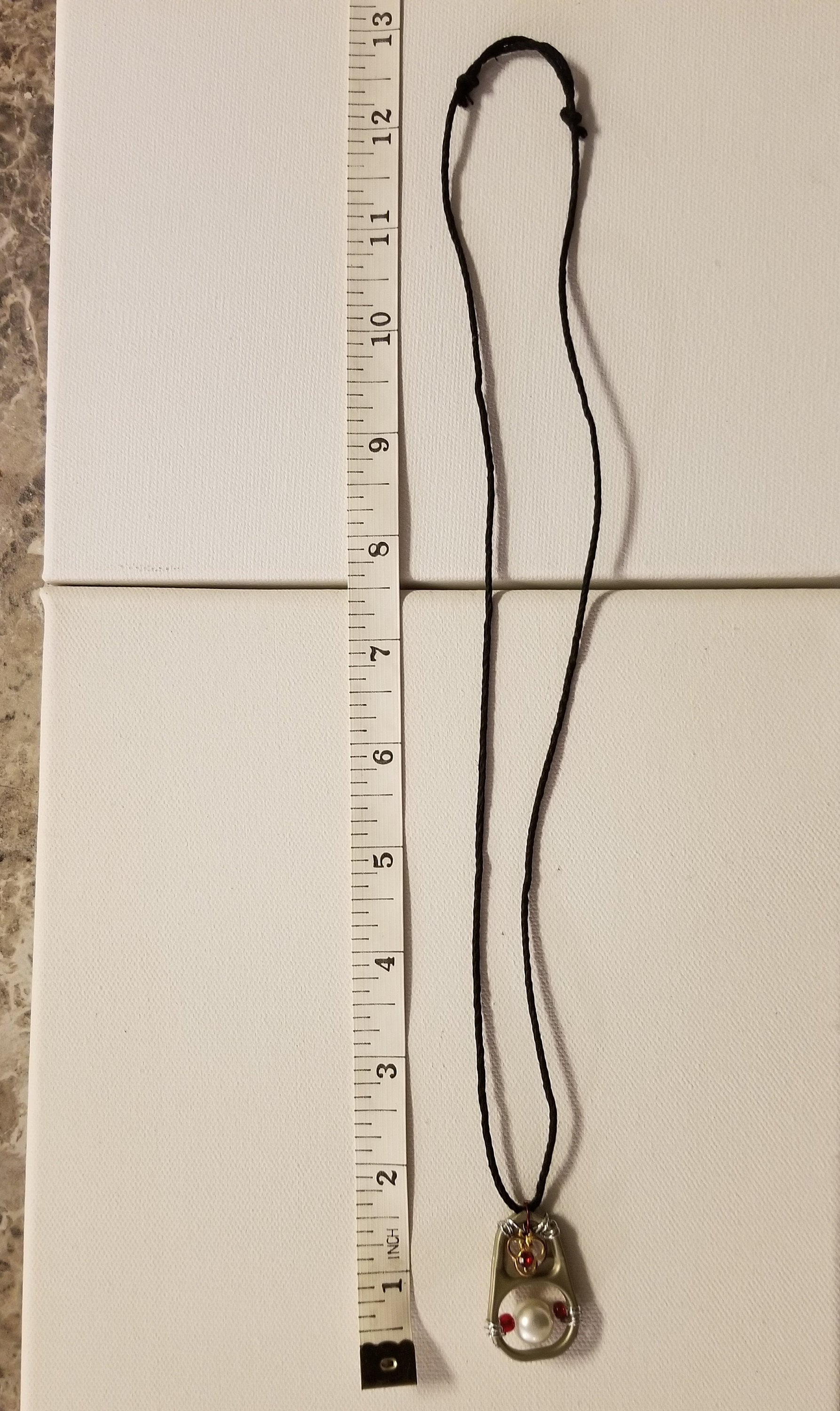 Beaded Pendant Pull Tab Necklace - Etsy