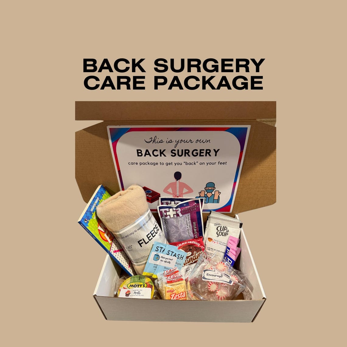 Back Surgery Care Package - Etsy