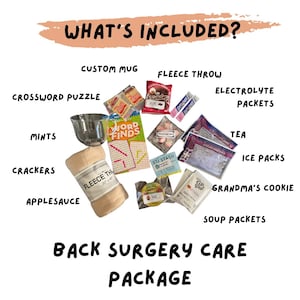 Back Surgery Care Package - Etsy