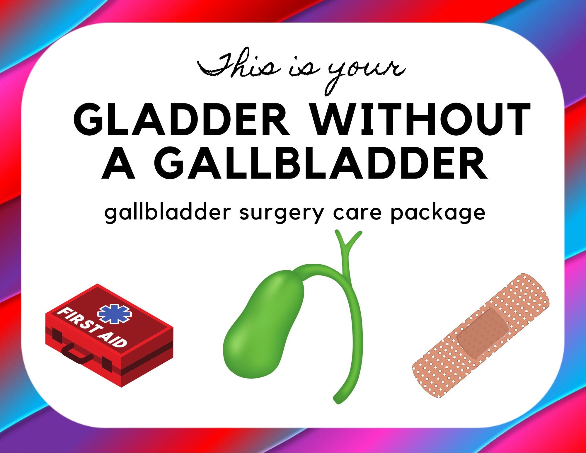 Gallbladder Surgery Care Package - Etsy
