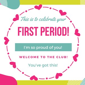 First Period Care Package - Etsy