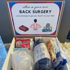 Back Surgery Care Package - Etsy