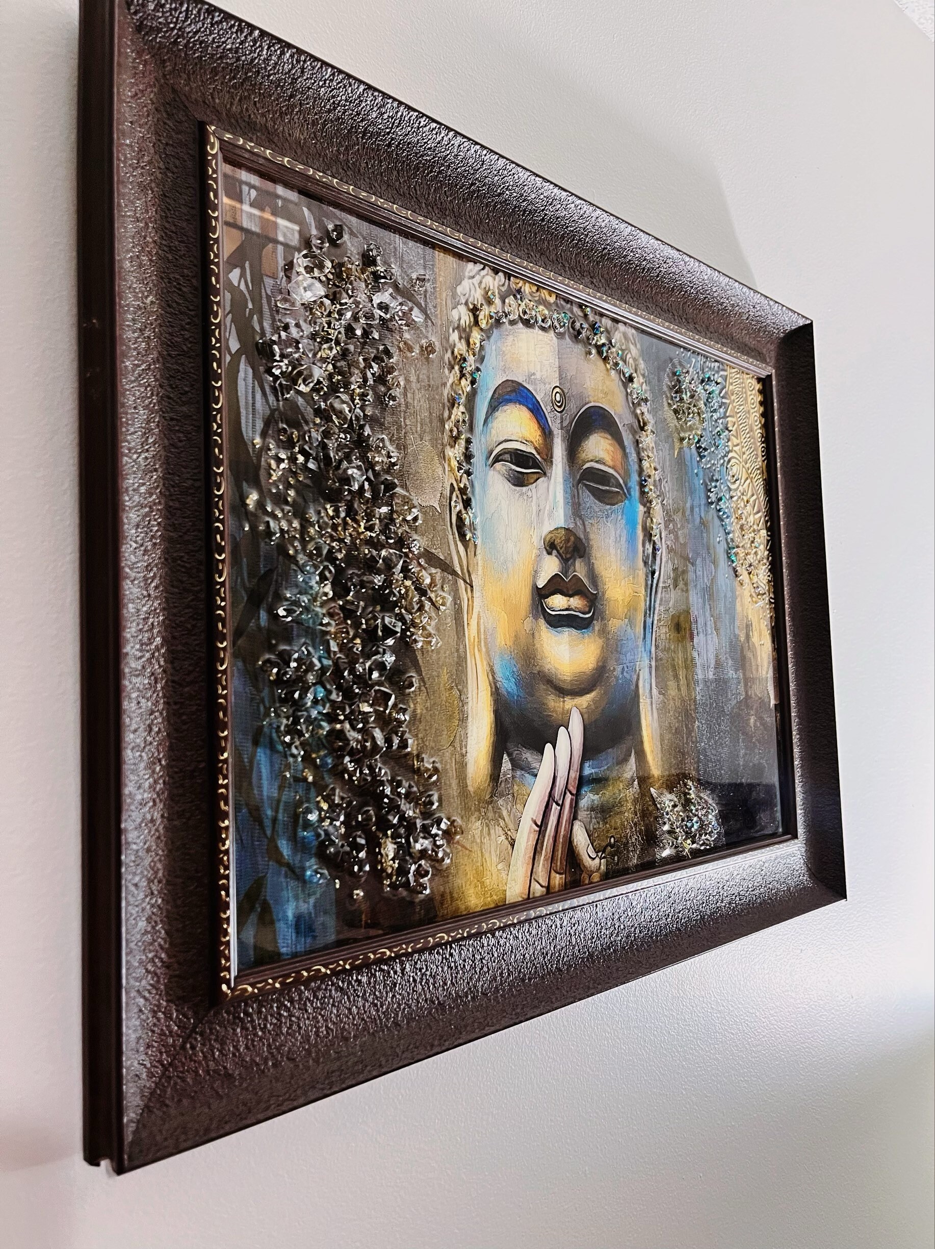 Buddha Wall Art - Glass Frame - Etsy