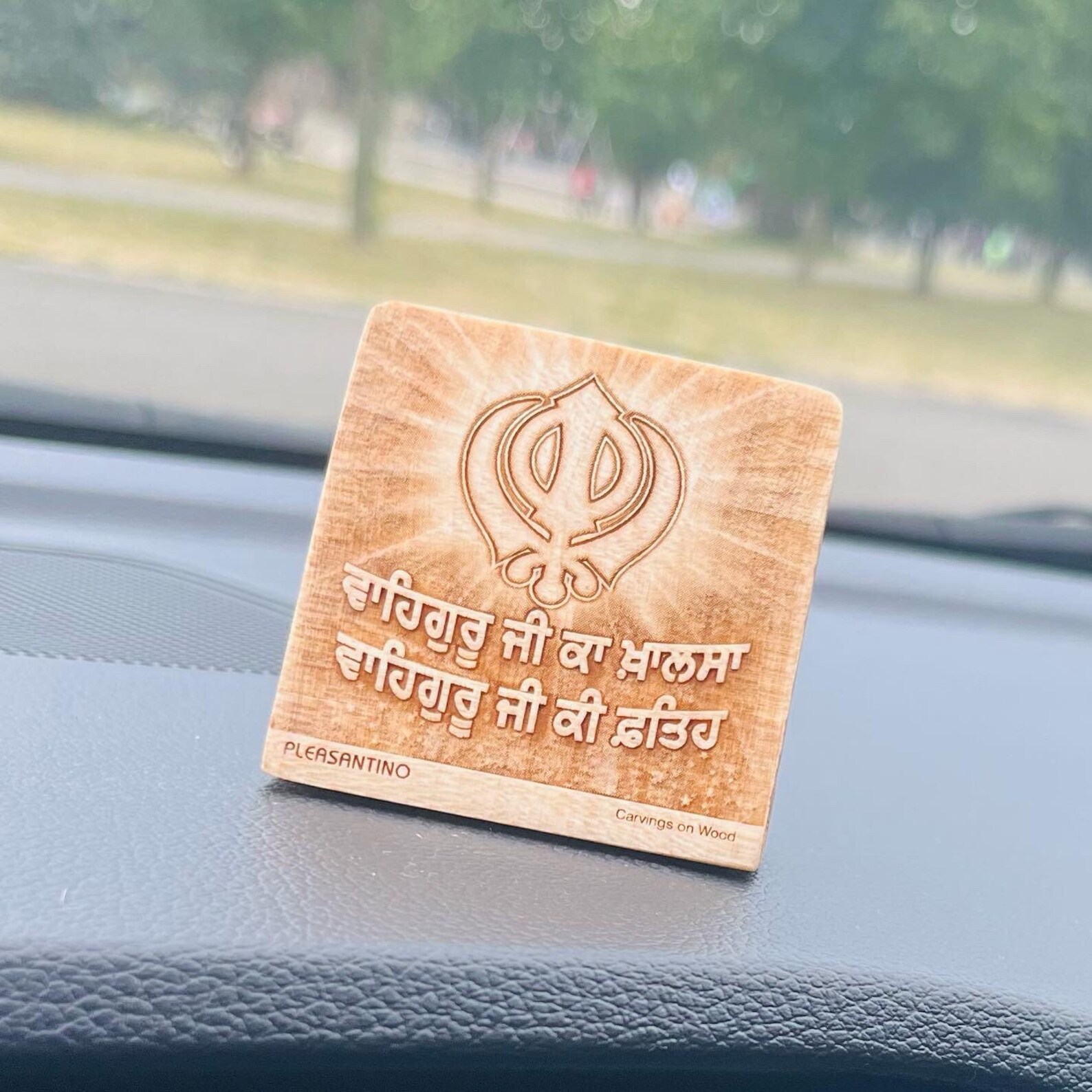 Sikh Car Dashboard Decor | Baba Nanak | Waheguru Ji Ka Khalsa Waheguru ...