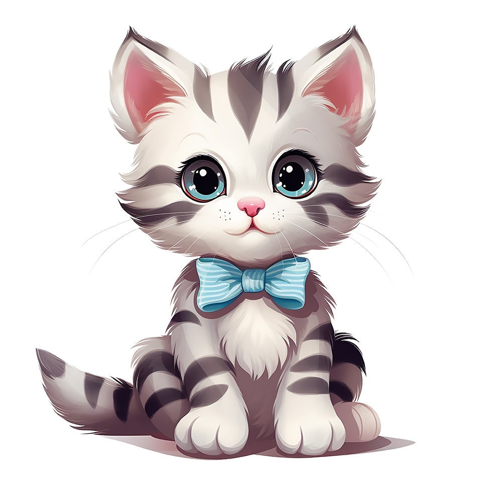 Cute Kitten Clipart Download PNG Transparent Background, Illustration ...