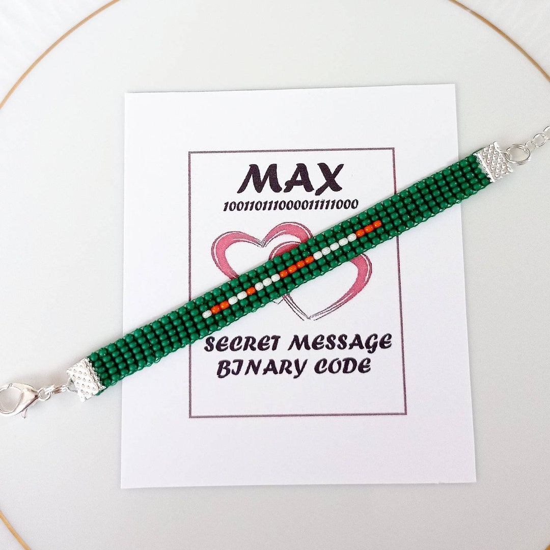 Your Name Binary Code Bracelet Anklet Choker Necklace Etsy 2934