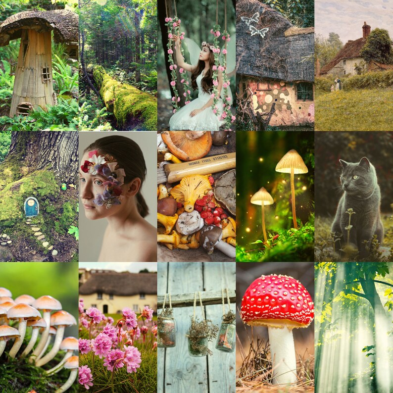 Cottagecore Fairycore Aesthetic Photo Wall Collage Kit 60pcs Etsy