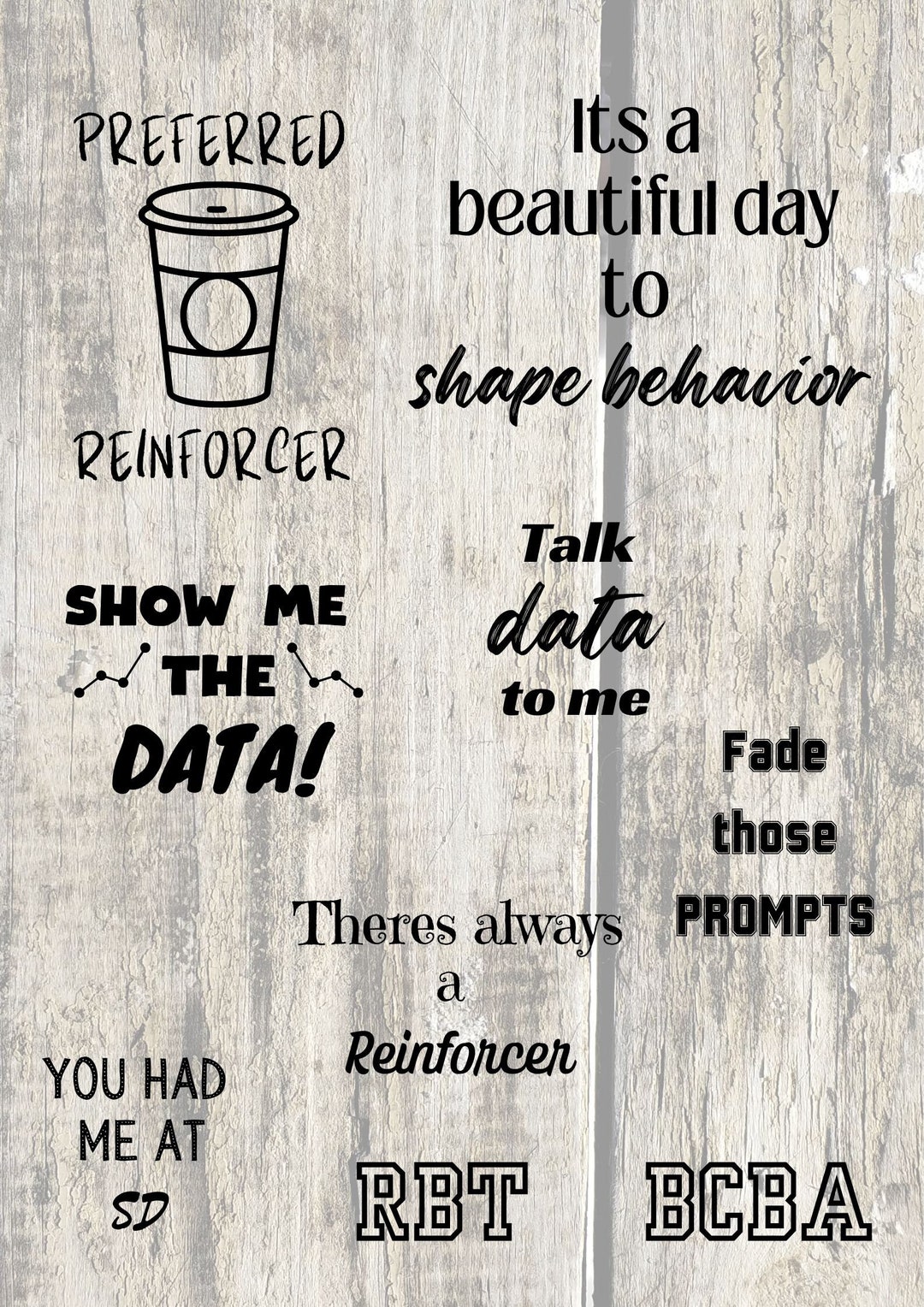 ABA Theme- Printable SVG/PNG - Etsy