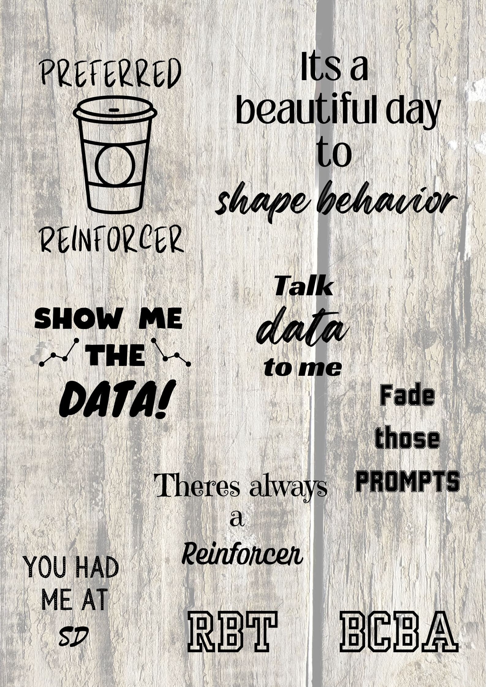 ABA Theme- Printable SVG/PNG - Etsy