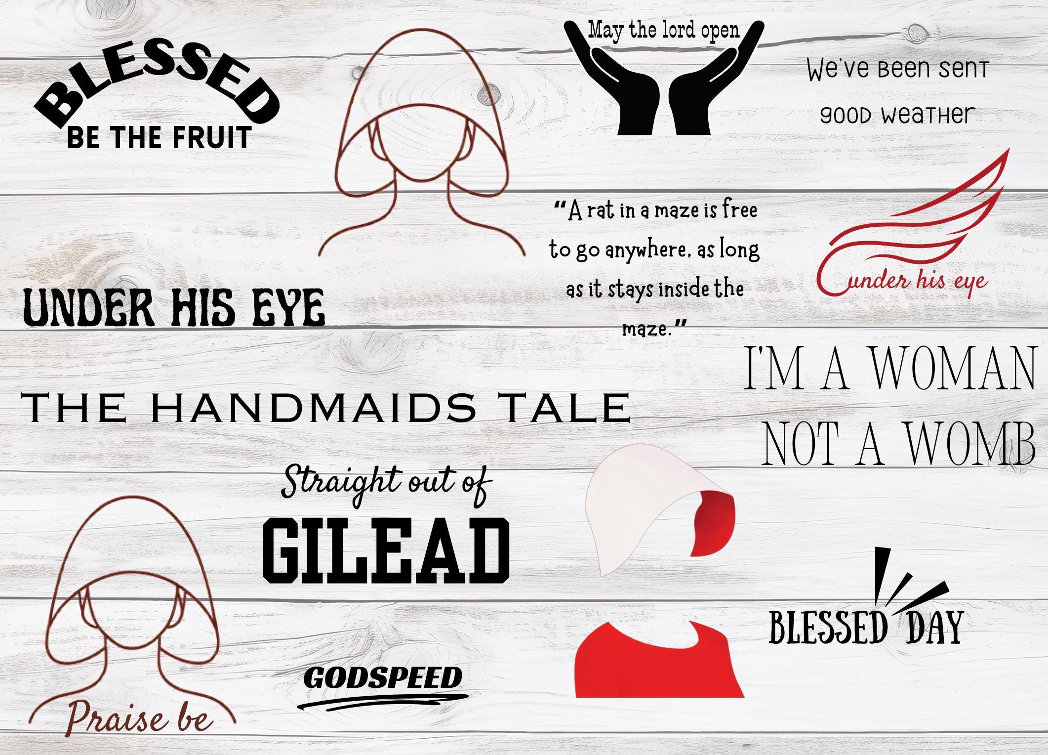 The Handmaid's Tale - Digital Download - PNG SVG JPG - Etsy