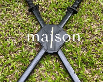 Full Set WOOD Deadpool Inspired Scabbard Set. - Etsy