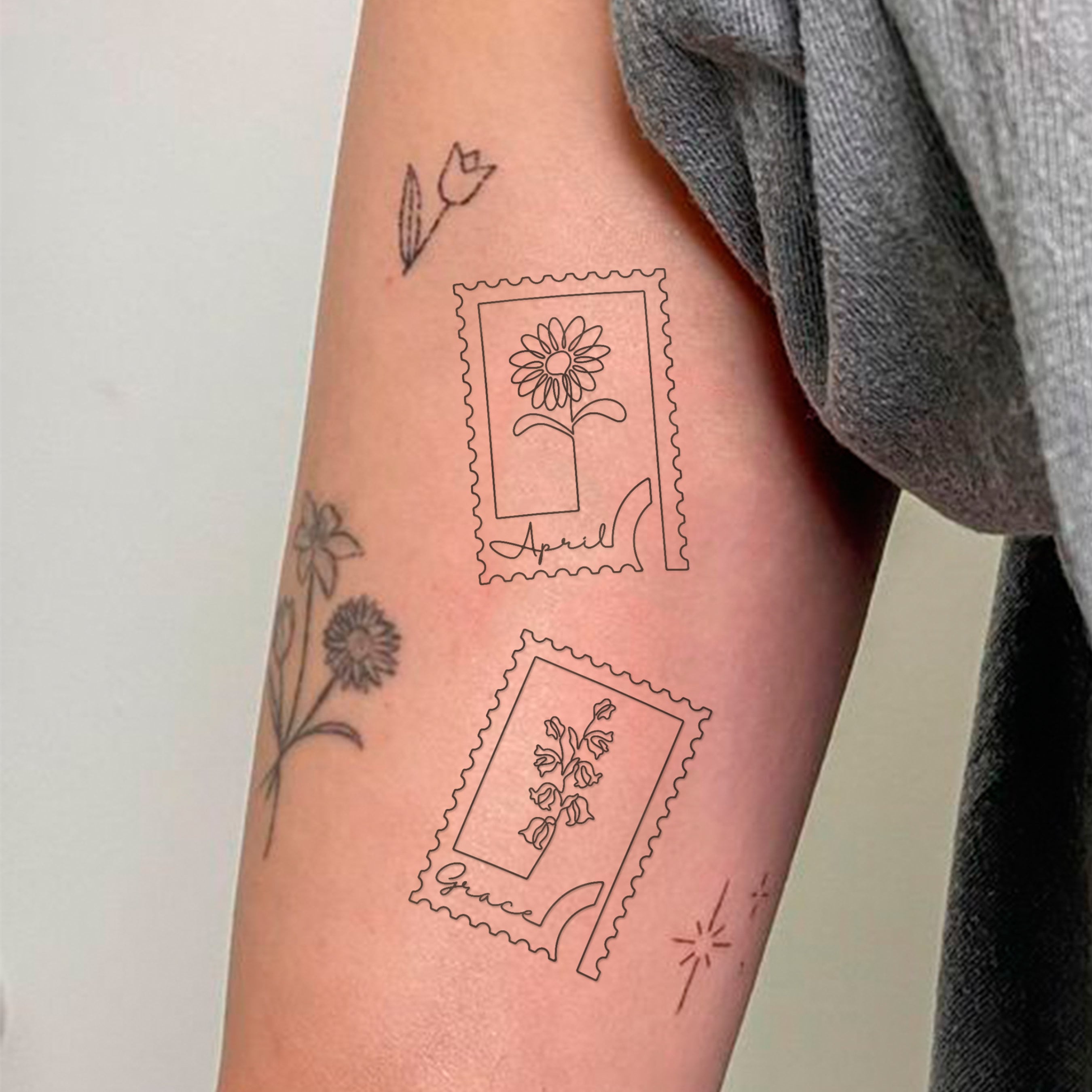 Tattoos That Looks Like Stamps