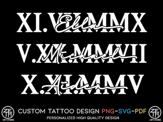 Roman Name Tattoo Ideas