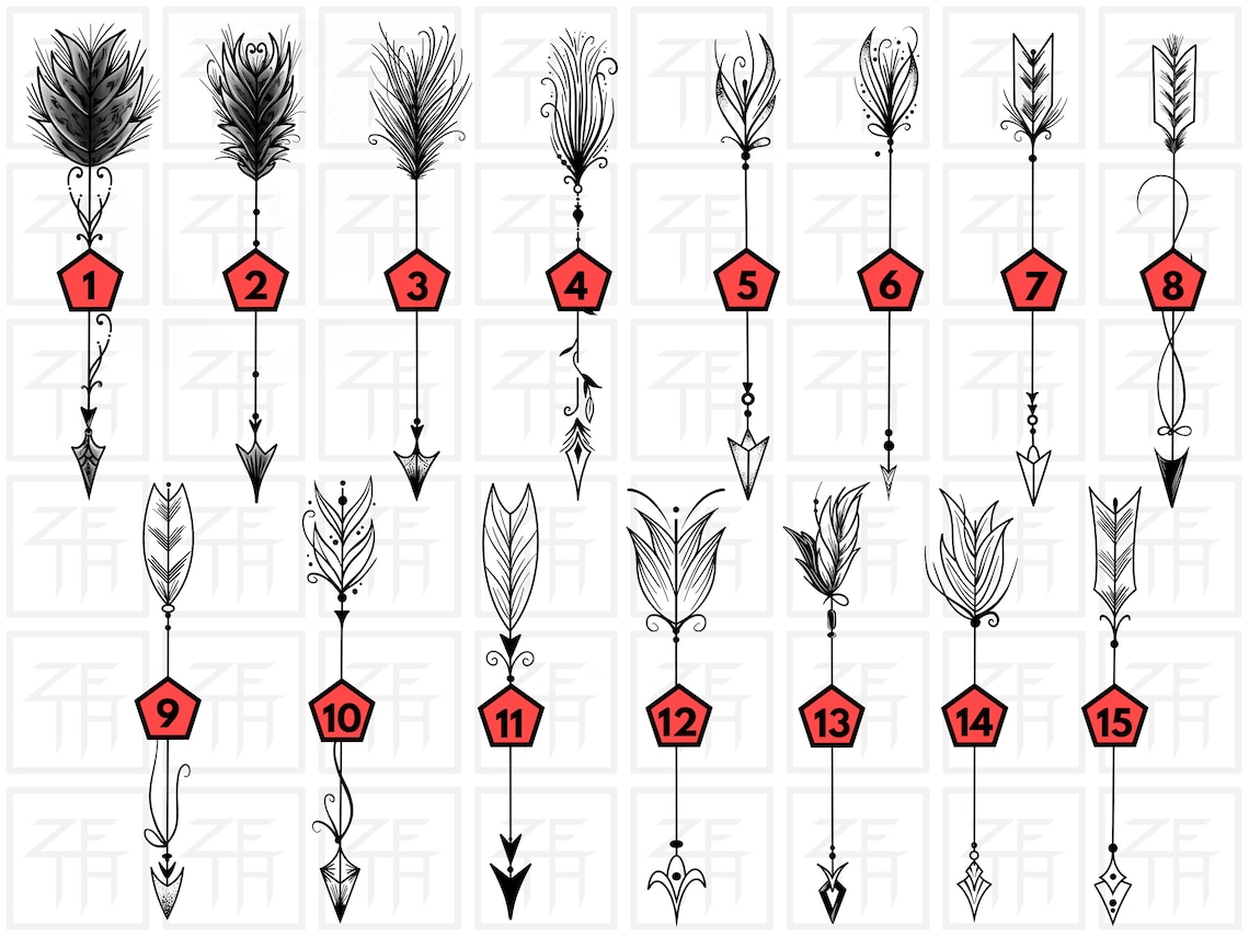 Custom Arrow Name Design 1 Arrow Tattoo Design Custom Tattoo - Etsy Canada