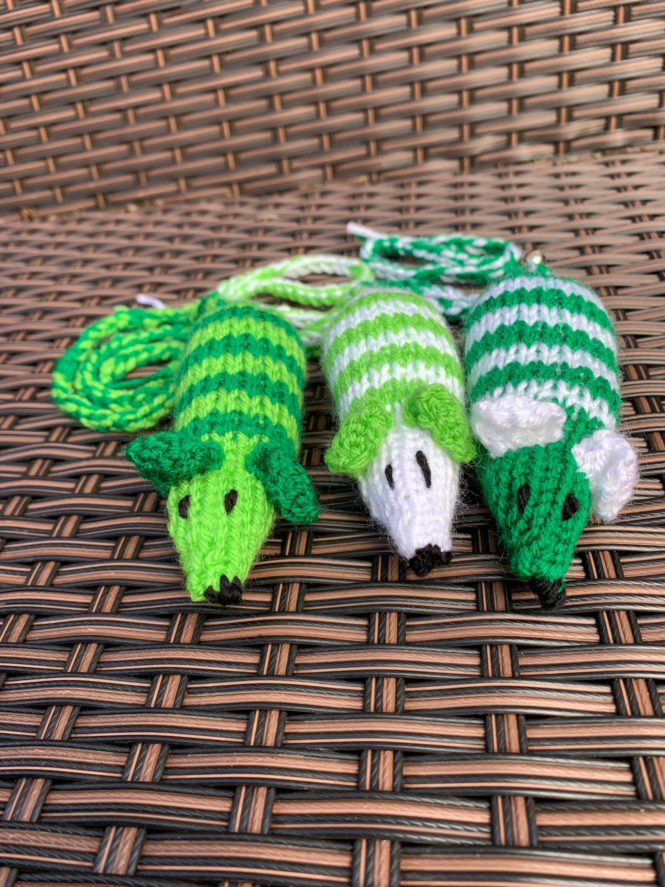 3 ratones tejidos a mano con campana juguete de gato para - Etsy España