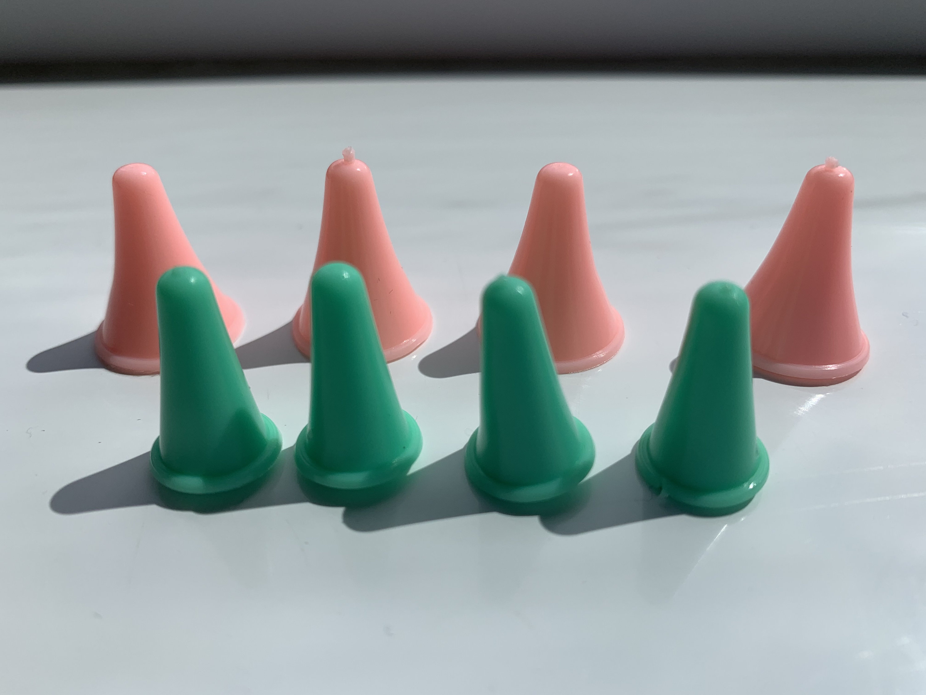 Knitting Needle Point Protectors Stopper Cone Shaped Pack of 8 Knitting ...