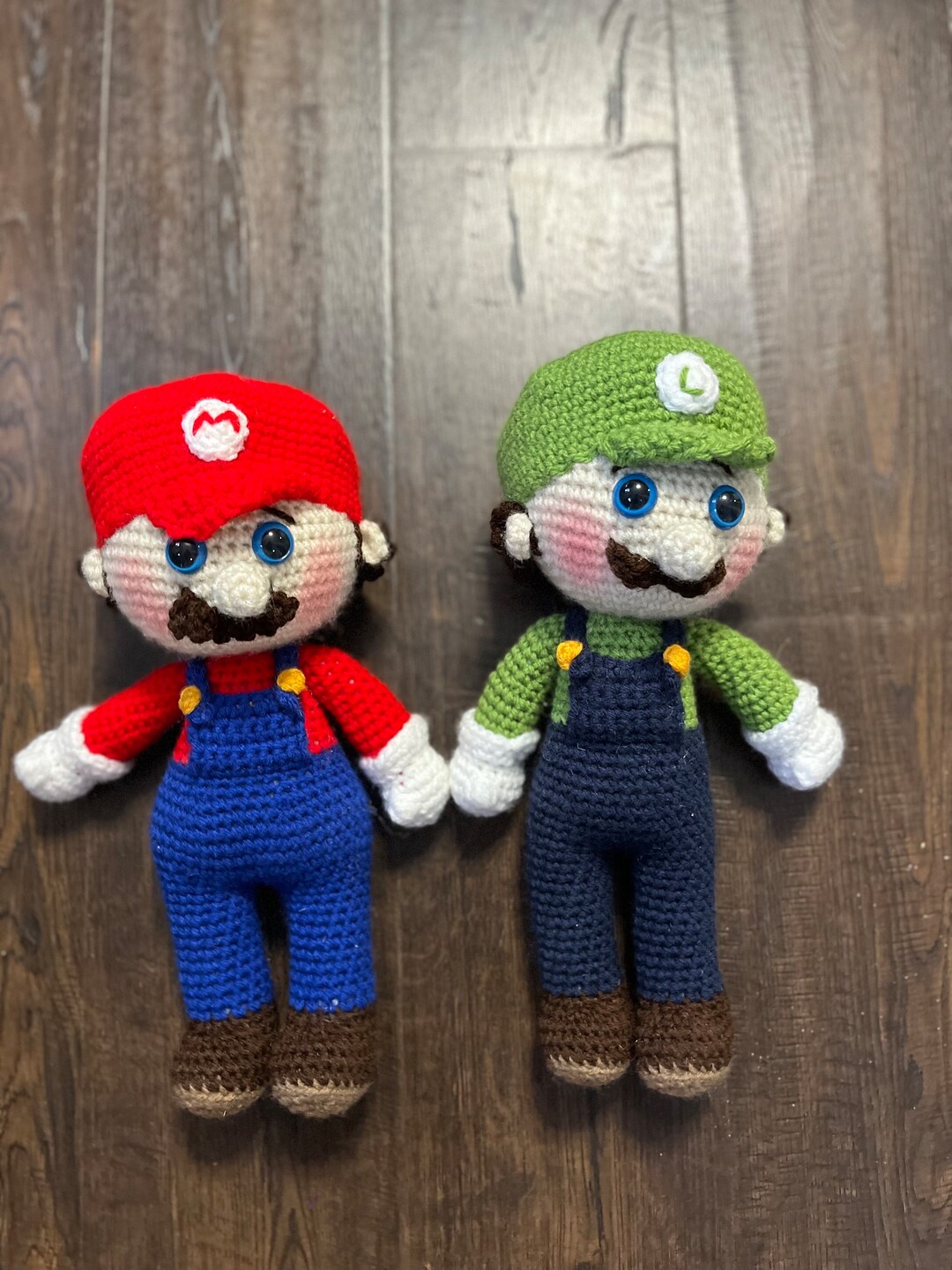 Mario and Luigi Inspired Crochet Dolls - Etsy