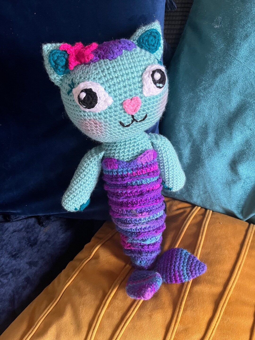 Mer Cat Inspired From Gabbys Dollhouse - Etsy