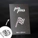 Flag Finish Winning Post Pin! - Car Driving Badges, Brooch, Car Lover ...