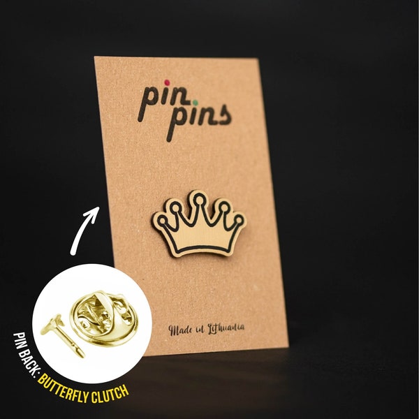 Crown Pin - Etsy