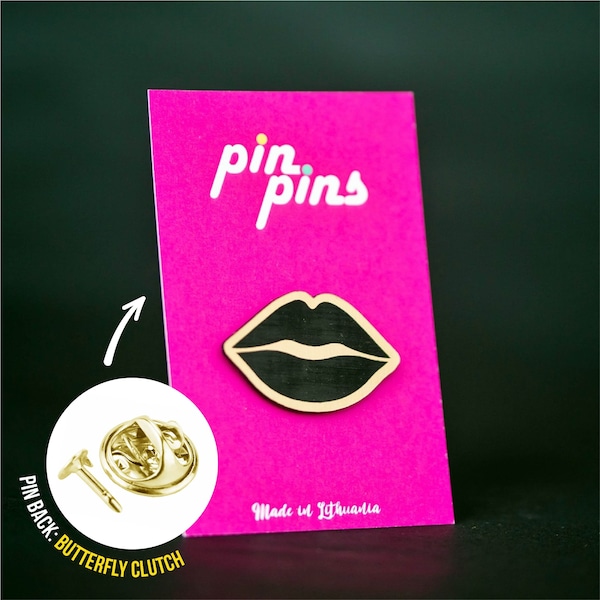 Lips Pin - Etsy