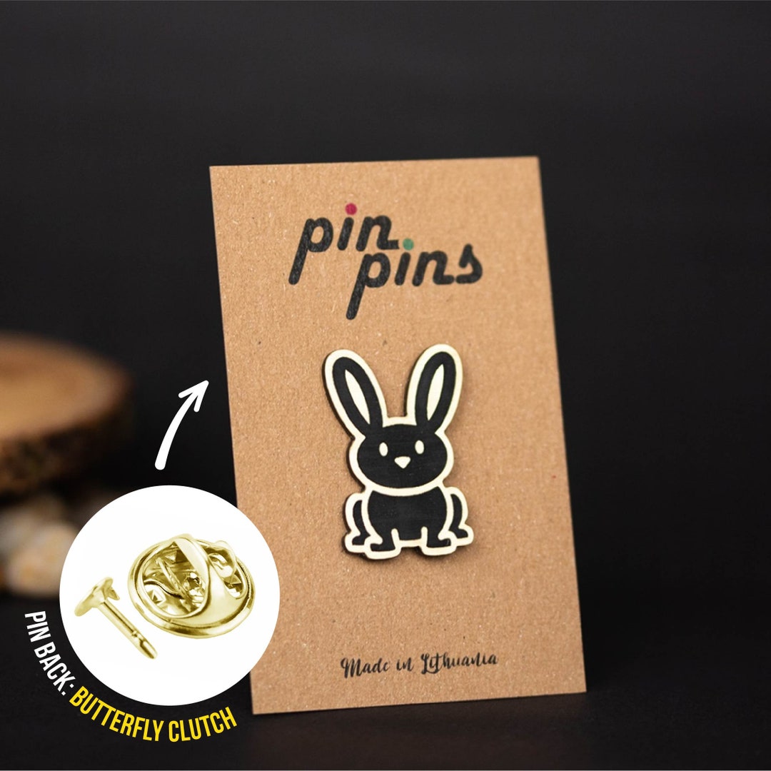 Rabbit Bunny Pin! - Pins, Badges, Brooch, Animal Pins, Cute Pins ...
