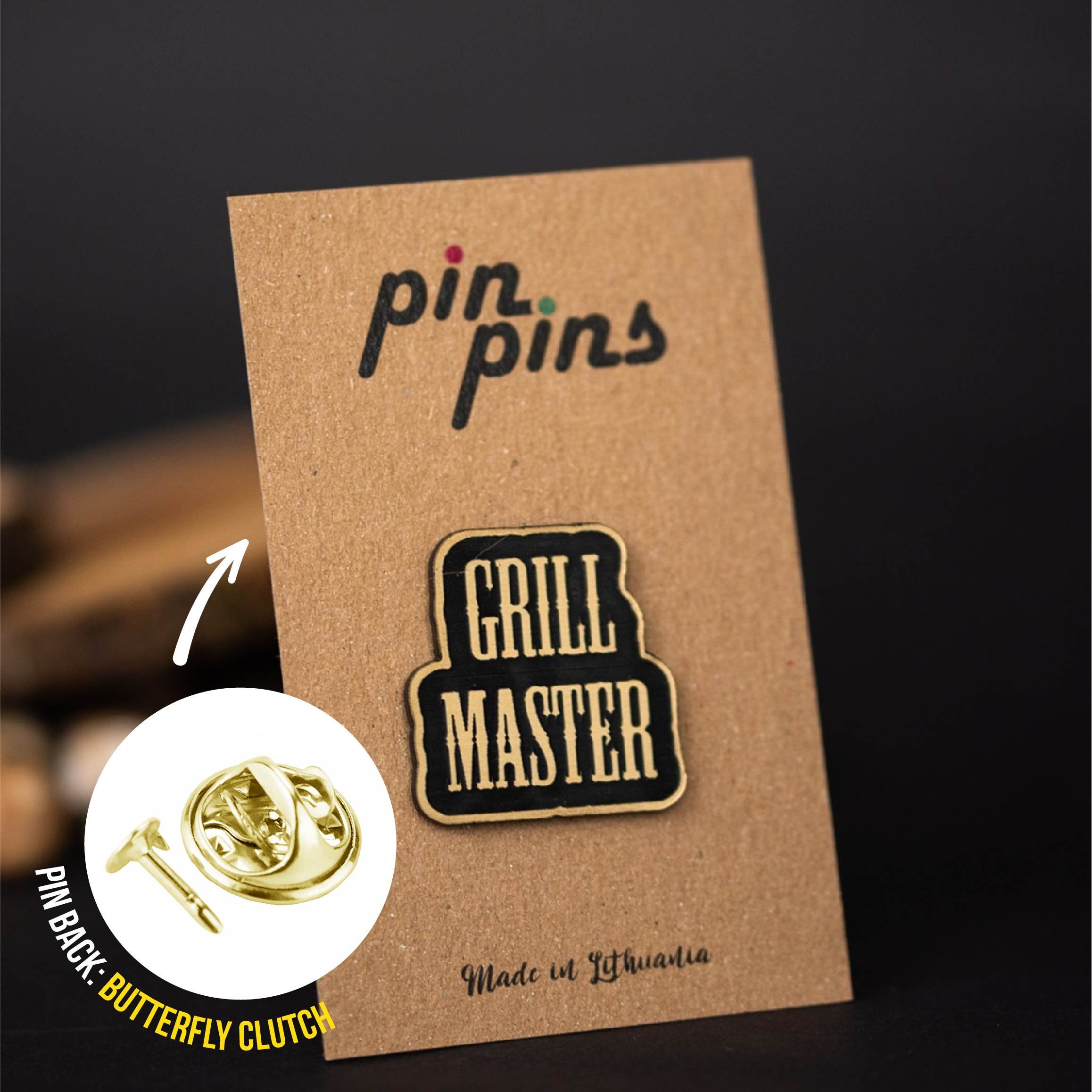 Grill Master BBQ Pin BBQ Pin Badges, Brooch, Grilling, Grill Pins, Food ...