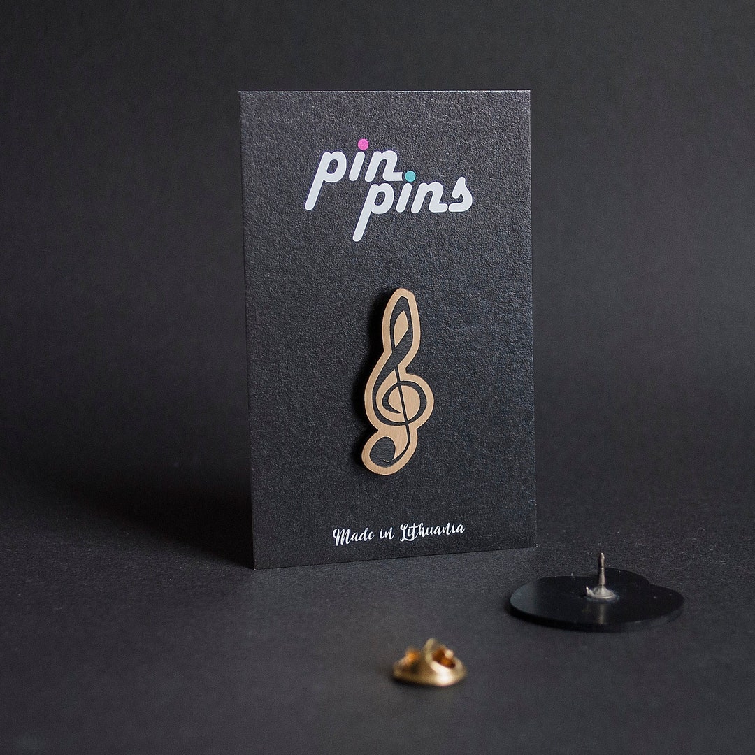 Music Key Note Pin! - Pins, Song Sound Badge, Music Brooch, Clothing ...