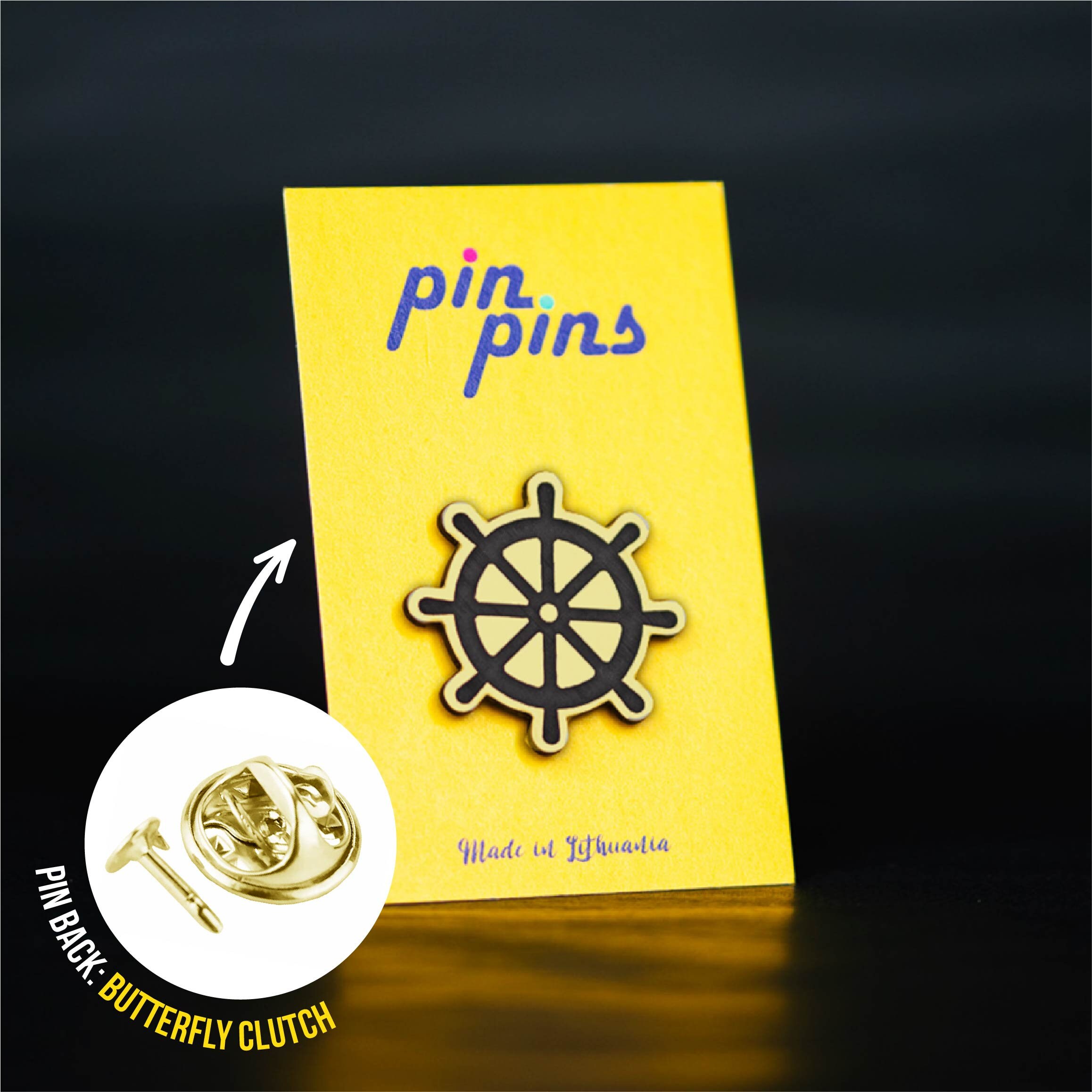 Ship Wheel Boat Sea Pin Pins Brooch Badges Gift Idea - Etsy UK