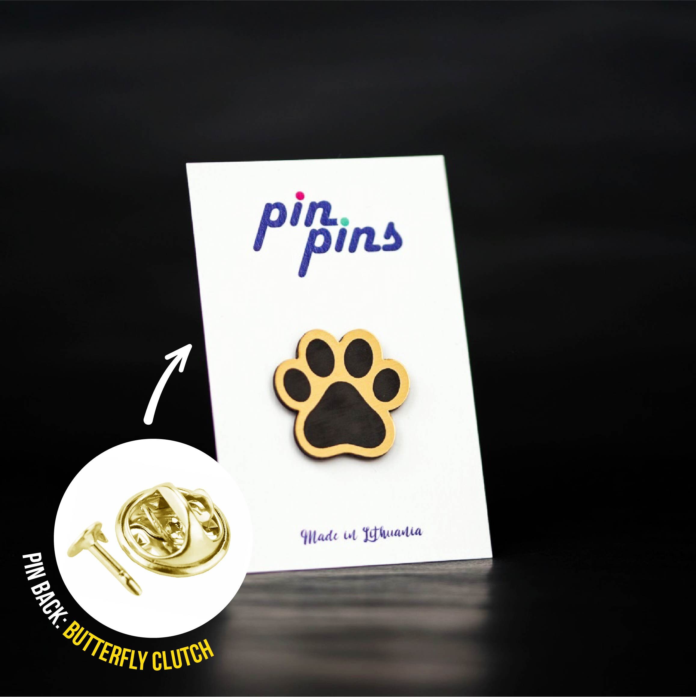 Animal Print Paw Pin Pins Badges Animal Lovers Pins Cute - Etsy