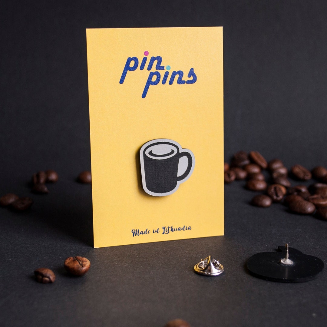Coffee Cup Mug Pin! - Drinks, Badges, Brooch, Coffee, Culinary and ...