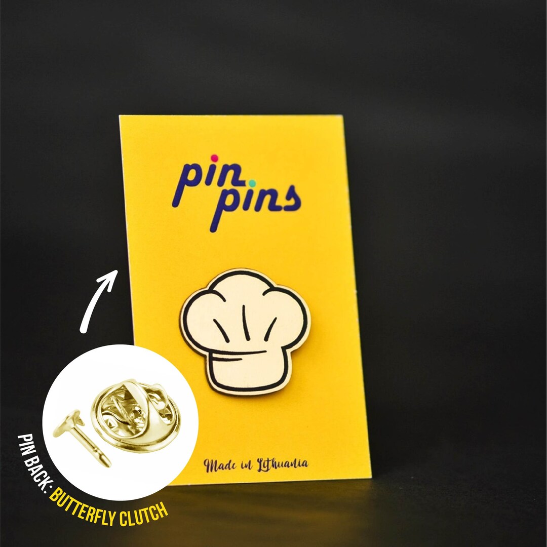 Chef's Hat Pin! - Pins, Food Pins, Badges, Brooch, Chef's Hat, Culinary ...