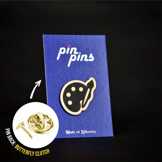 Artist Paint Palette With Brush Pin Pins Badge Brooch | Etsy