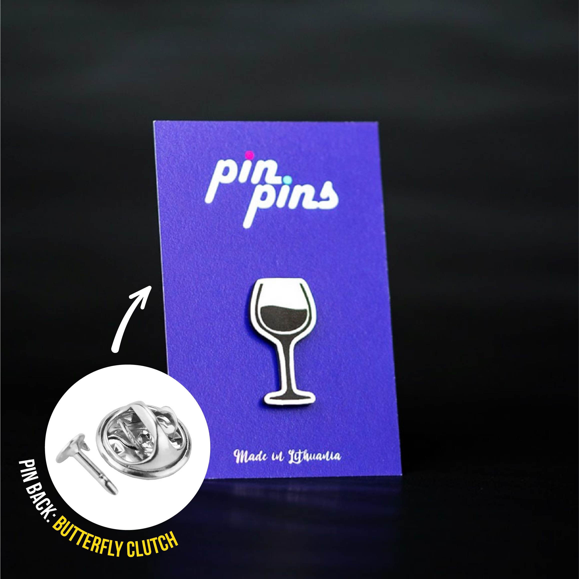 Wine Glass Lover Pin! - Badges, Brooch, Wine Drinking Pins, Bartender ...