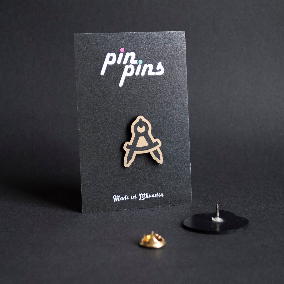 Drawing Instrument, Circles, Mathematics and Engineer! Badge, Brooch ...