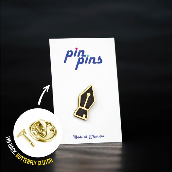 Writer Fountain Pen Tool Calligraphy Pin Pins Badge - Etsy