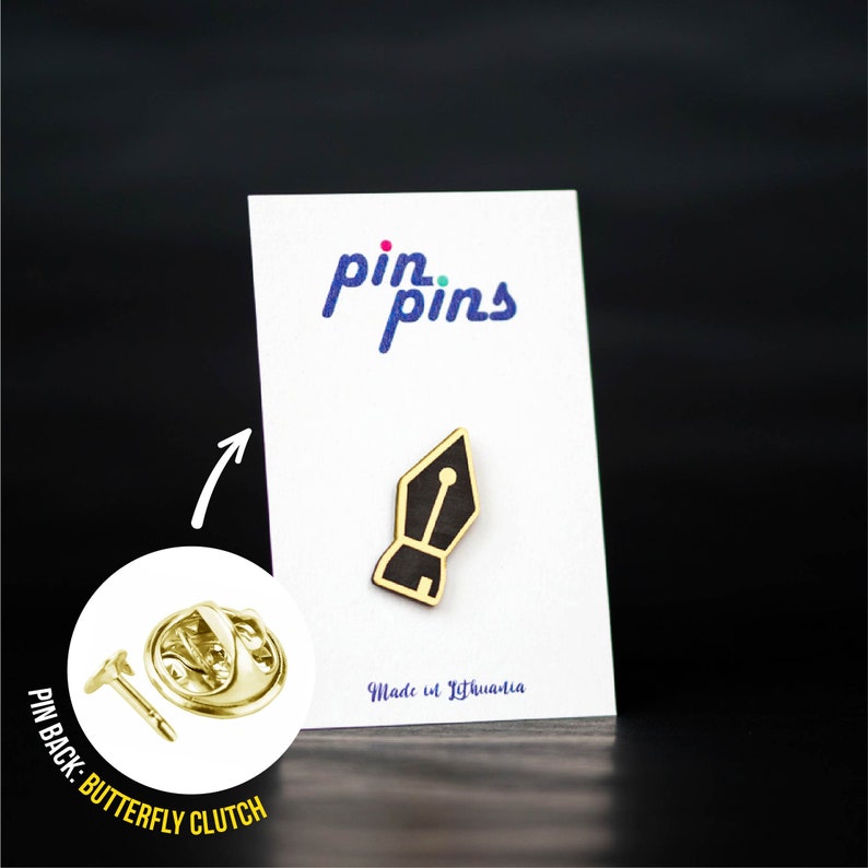 Writer Fountain Pen Tool Calligraphy Pin Pins Badge - Etsy