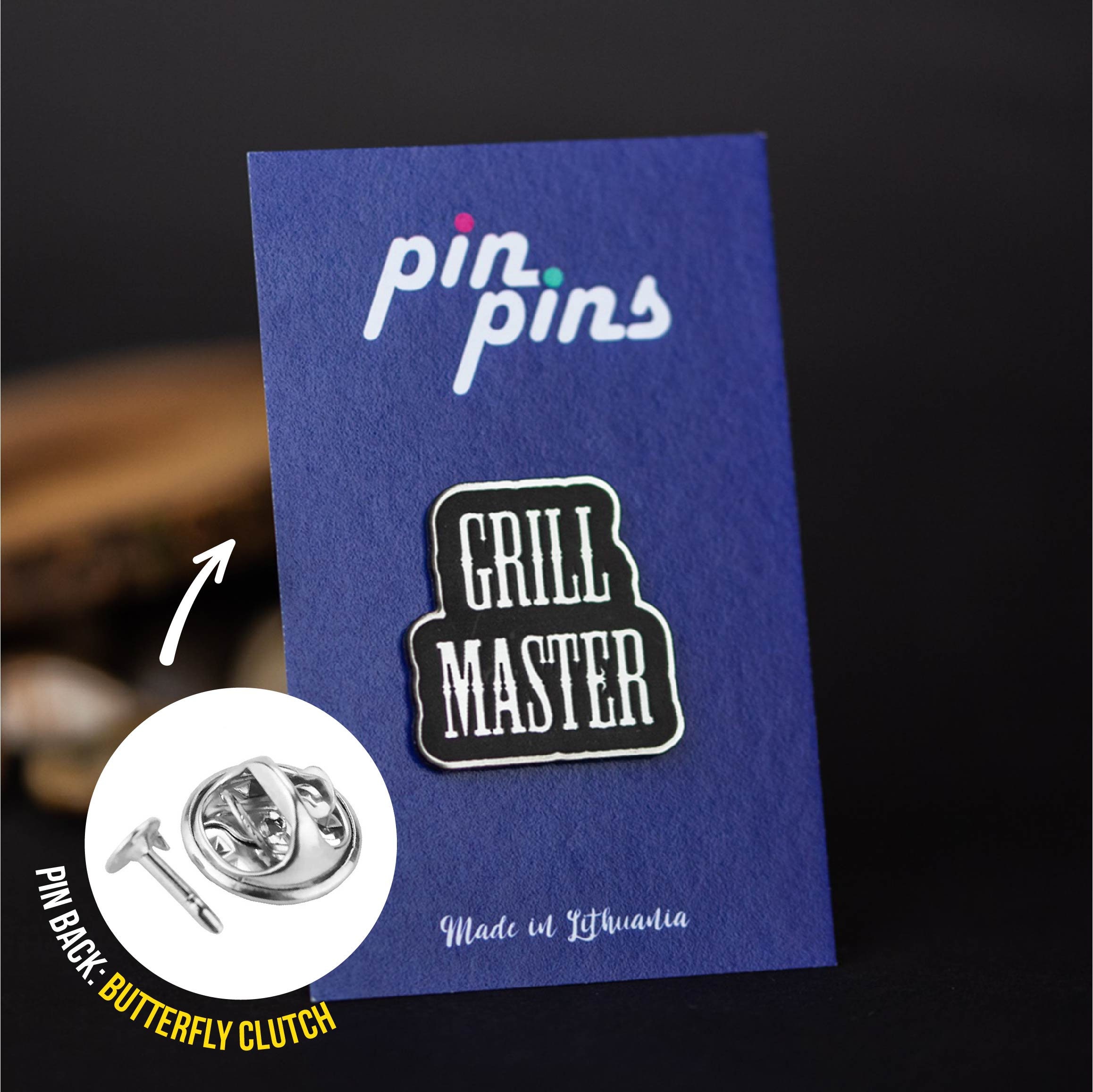 Grill Master BBQ Pin BBQ Pin Badges, Brooch, Grilling, Grill Pins, Food ...