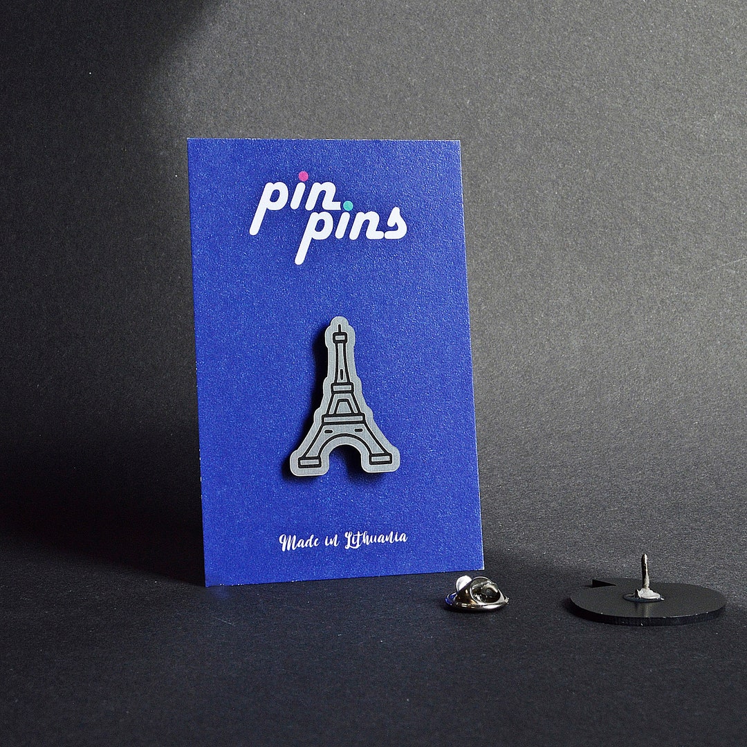 Paris Eiffel Tower Souvenir Travel National Monument Pin Badge ,vintage ...