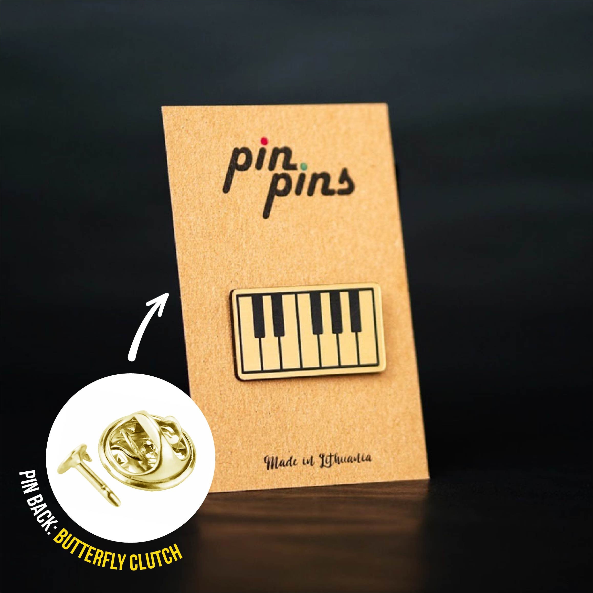 Piano Music Keyboard Pin Pins Song Badge Music Brooch | Etsy