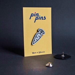 Carrot, Vegetarian, Vegan Pin! - Badges, Brooch, Food Vegetables Pins ...