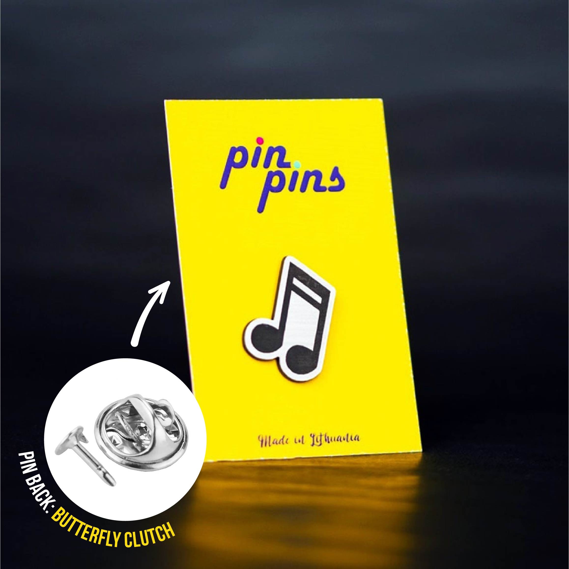 Music Note Pin Pins, Song Sound Badge, Music Brooch, Clothing Accessory ...