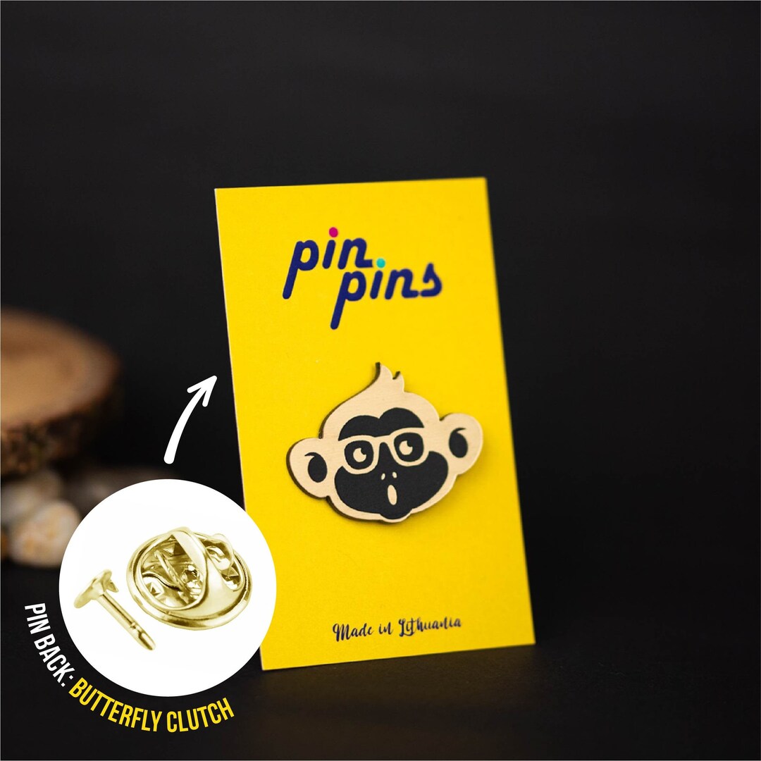 Monkey Pin! - Pins, Badges, Brooch, Animal Pins, Cute Pins, Monkey Pin ...