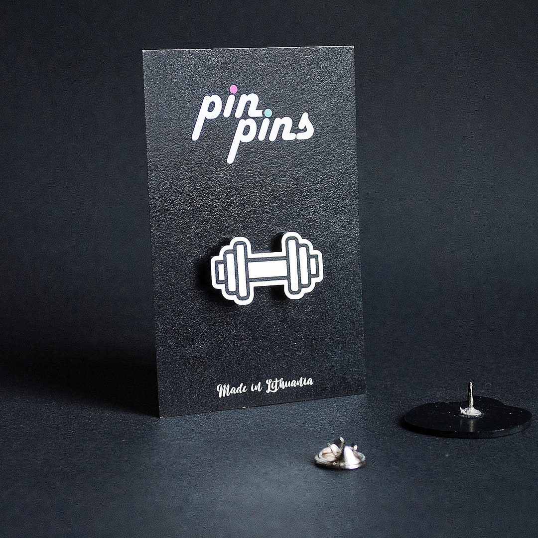 Dumbbell Gym Fitness Crossfit Pin! - Sport, Body Builder, Muscle ...